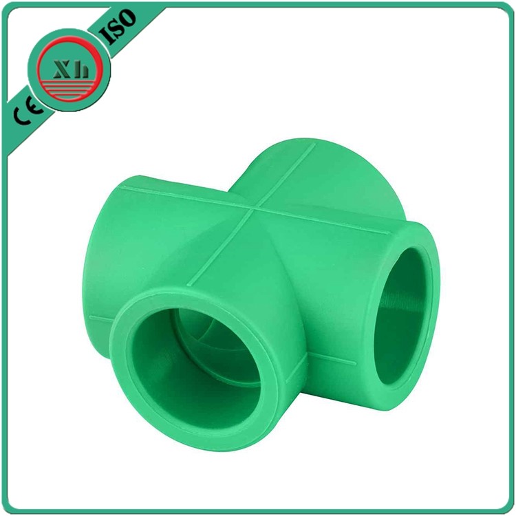 Eco Friendly PPR Plastic Fittings Ppr Cross Strong Resistance To Acids