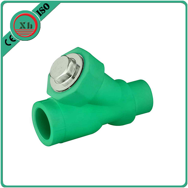 Eco Friendly Water Filter Pipe Fittings , Durable PPR Straight Ball Valve