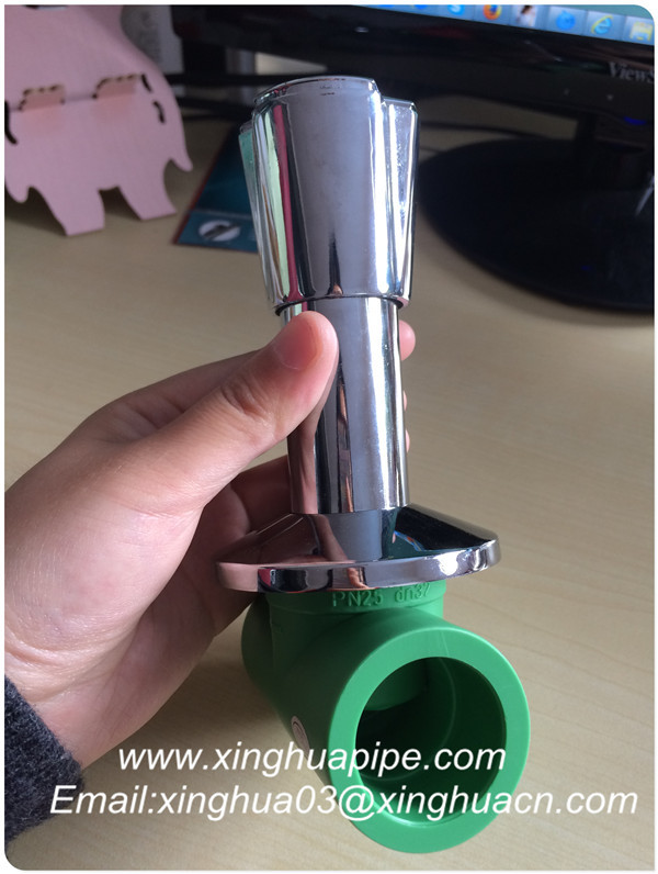 High Strength PPR Stop Valve , Non Toxic Pipe Stop Valve Hydraulic Power