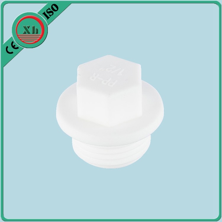 No Calcification Plastic Pipe Plugs , PPR Threaded Pipe Plug Male ...
