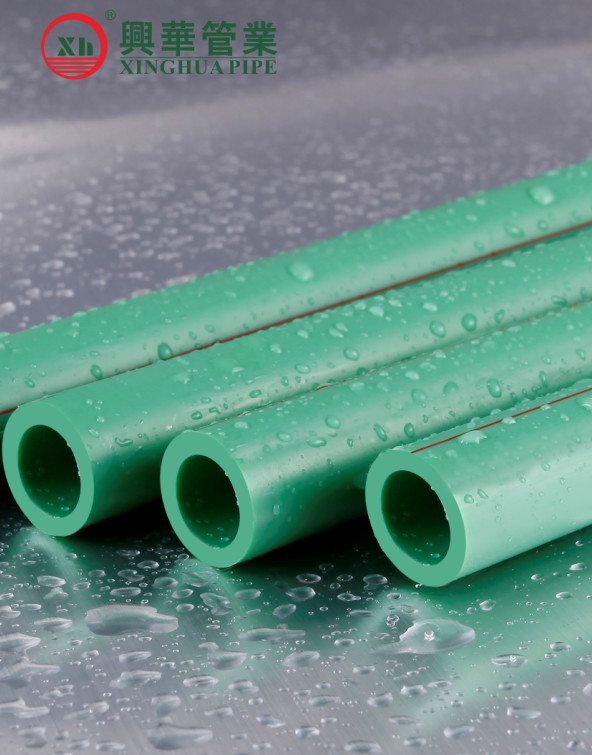 Green Polypropylene Random Copolymer Pipe / Heat Resistant Plastic Pipe ...