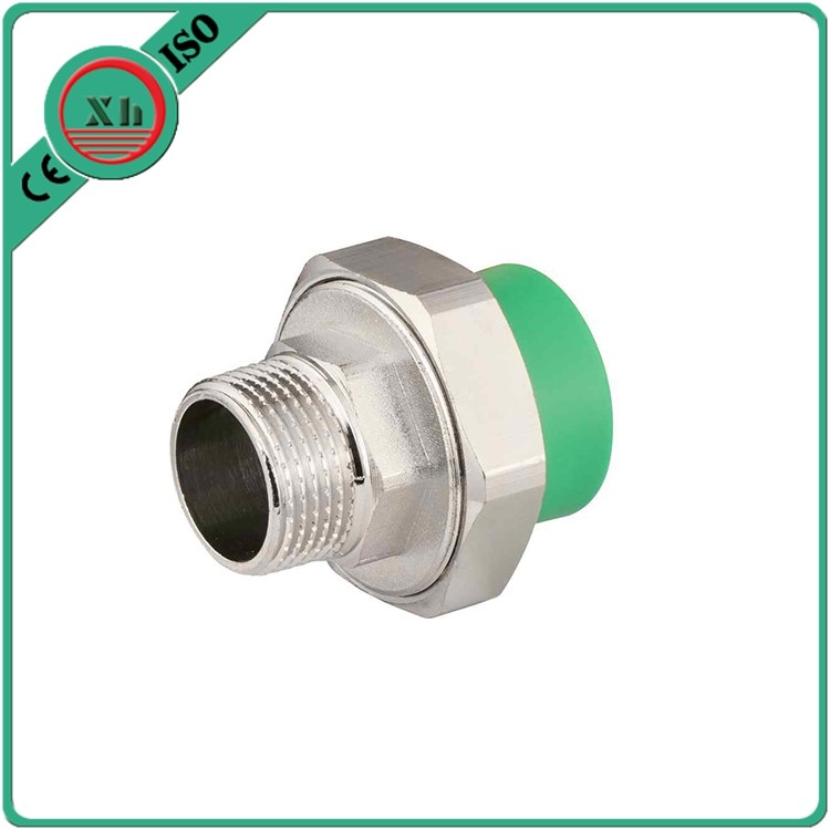 Lightweight PPR Male Union , 20 - 63 MM 2 Inch Union Long Service Life